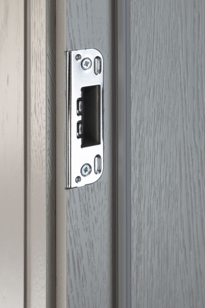 Vidaus durys Vidaus durys Art Deco Stone Grey - RAL 7030 - Medžio stilius