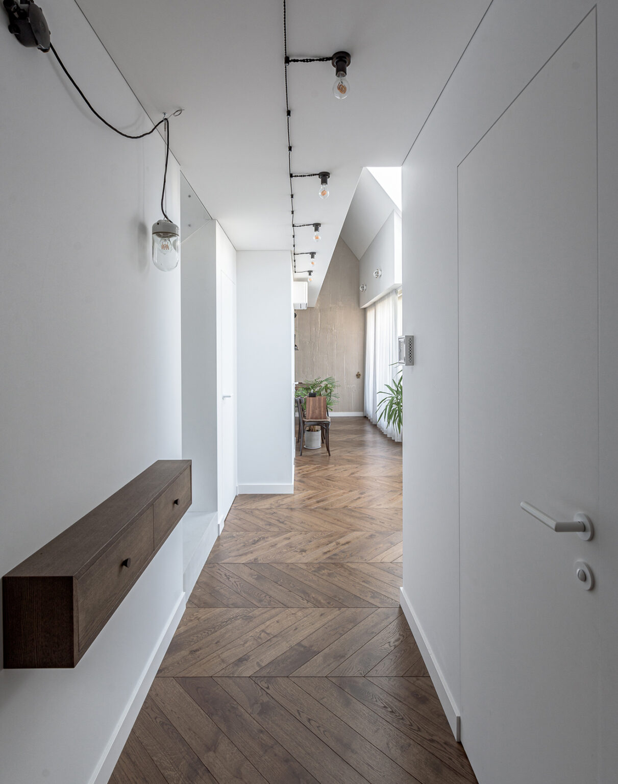 Ąžuolinės parketlentės gamtos pilnuose namuose - Medžio stilius